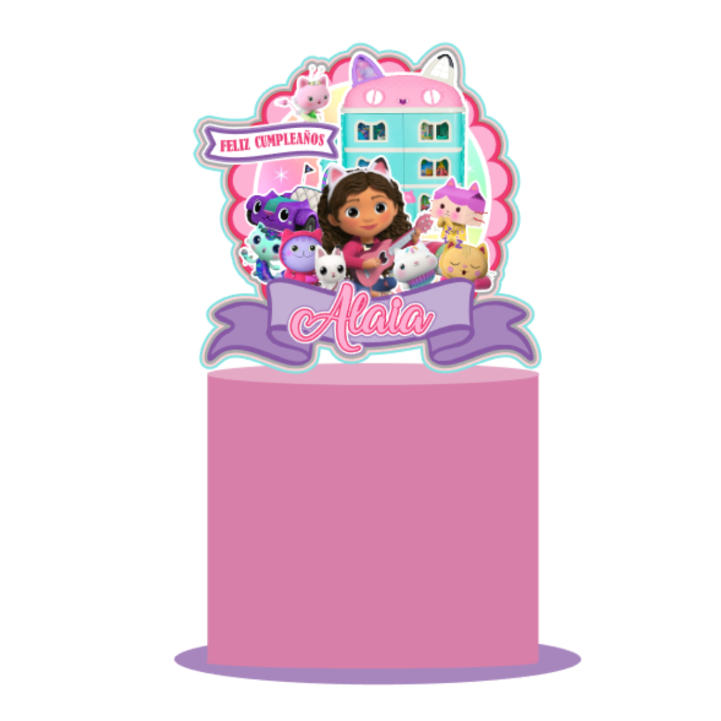 COLECCIÓN ARCHIVOS EDITABLES CAKE TOPPER - Crearog